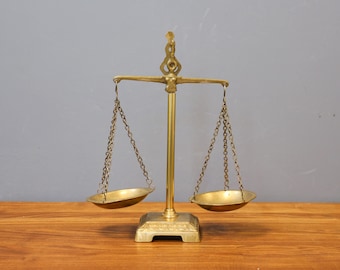 Brass Scale of Justice, Law Office Decor, Elegant Home Decor, Old Brass ...