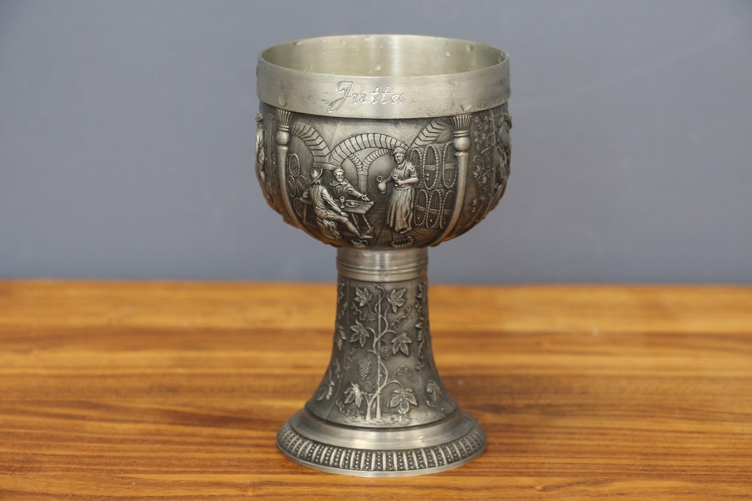 Vintage Zinn Pewter Wine Cup Stamped Collectible Pewter - Etsy