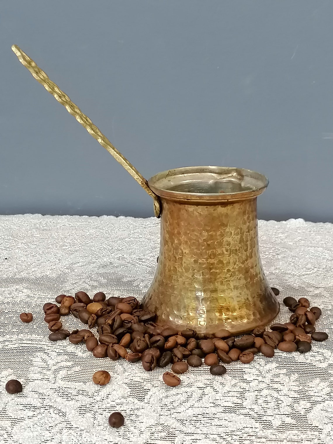 Vintage Copper Turkish Coffee Pot Hammered Copper Cezve With - Etsy