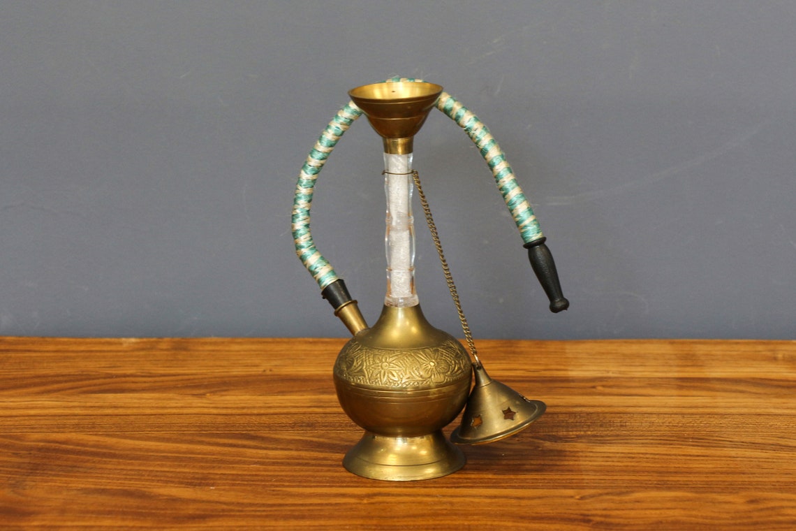 Small Brass Hookah. Handmade Smoking Pipe. Premium Hookah - Etsy