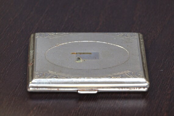 Antique German Cigarette Case / Art Deco Silverplated… - Gem
