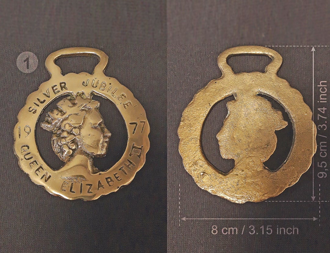 Antique Horse Brass Medallions. Queen, Skeleton Keys, Griffin, Bear ...