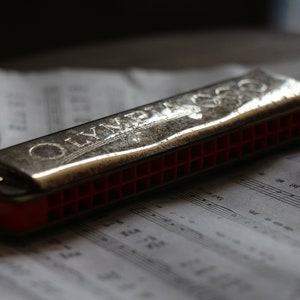 Vintage German Harmonica Olympia. Antique Harmonica Collectible Musical ...