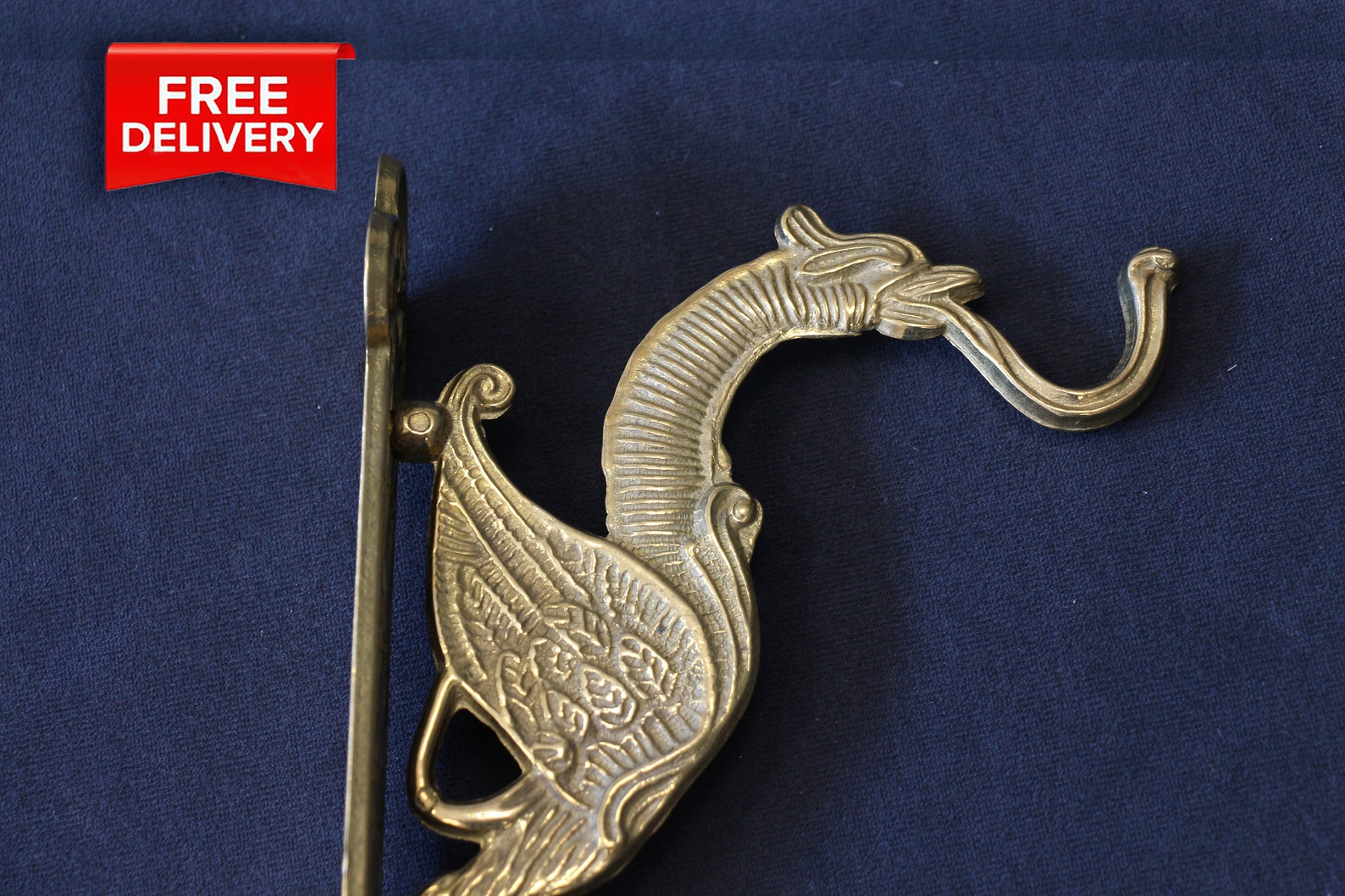 Brass Ornate Griffin Wall Hook Bronze Phoenix Wall Hanger - Etsy
