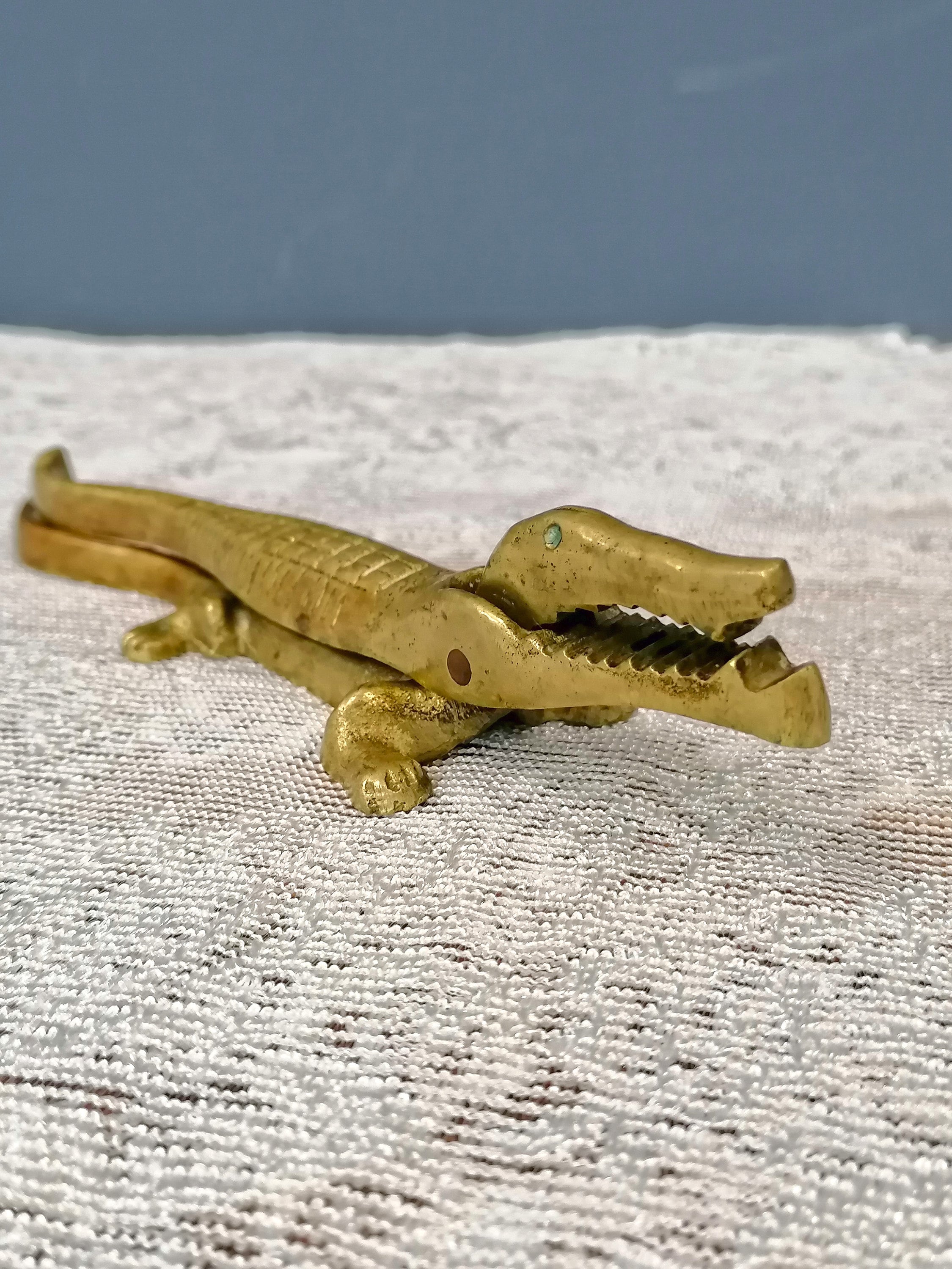 Antique Brass Crocodile Nutcracker Brass Alligator - Etsy UK