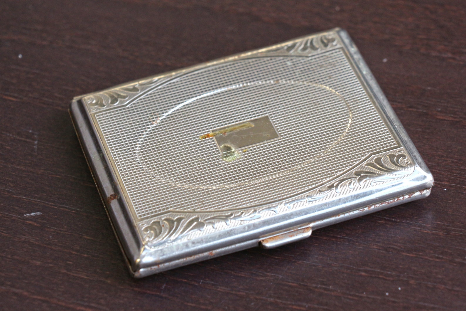 Antique German Cigarette Case / Art Deco Silverplated - Etsy