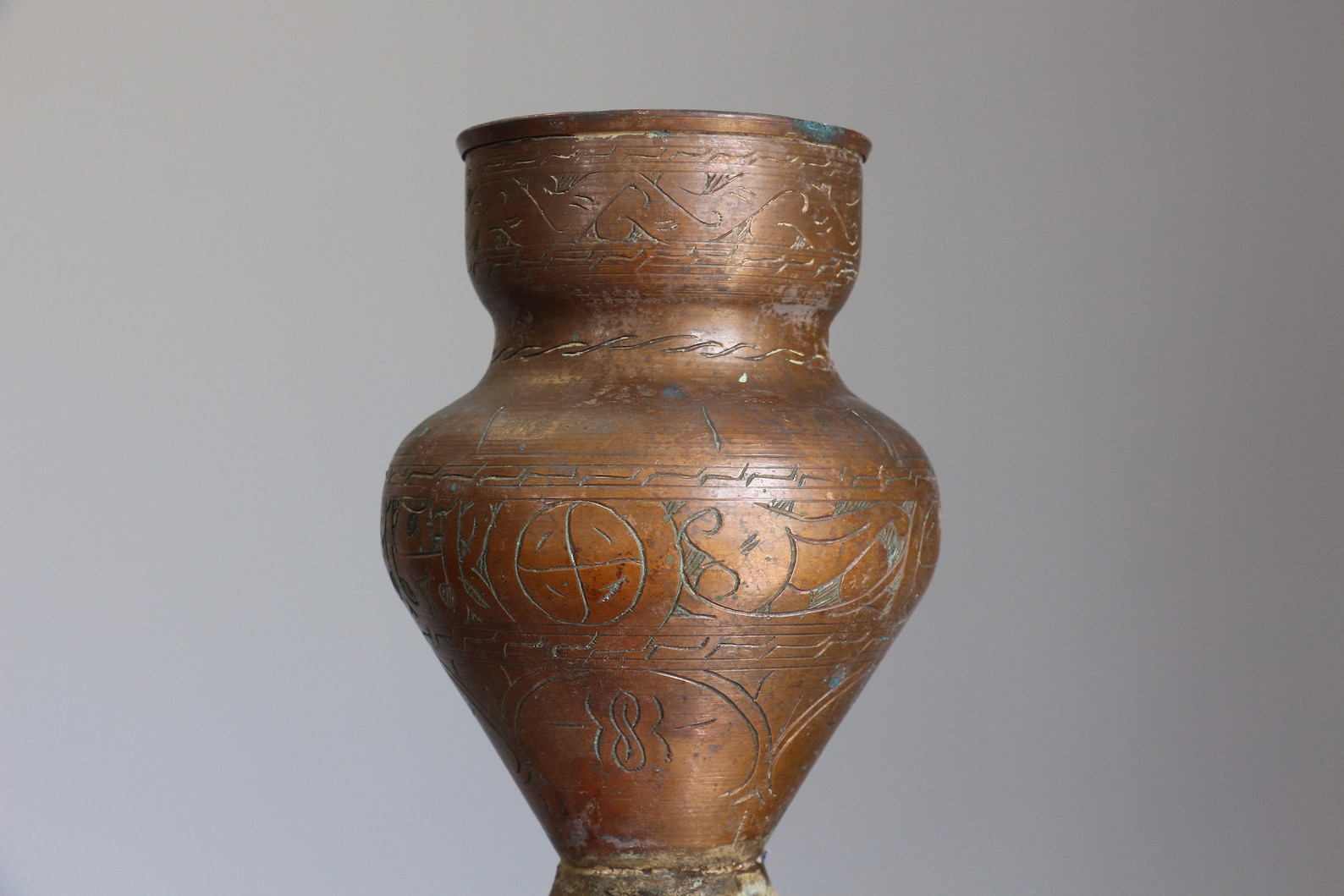 Antique Copper Egypt Urn Ancient Copper Vessel With Engraved | Etsy