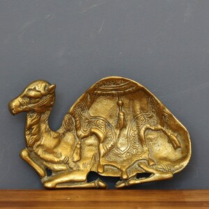 Antique Brass Camel Ashtray, Brass Trinket Dish Camel, Elegant Brass ...
