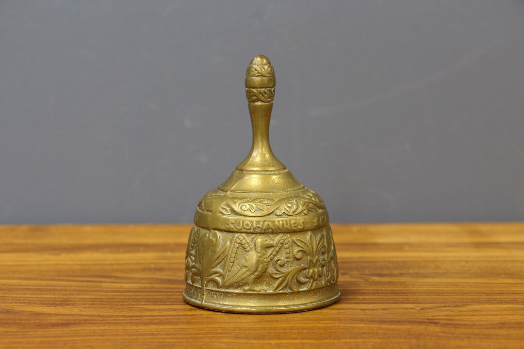 Brass Sanctuary Bell With Animal Design, Gospel Bell, s. Marcvs, S ...