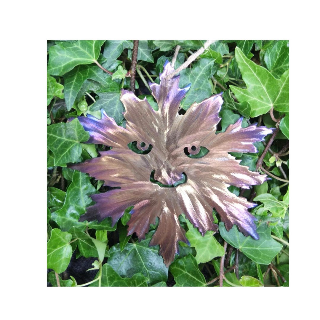 Green Man Spirit of Nature Metal Wall Art Garden Art Leaf Green Man ...