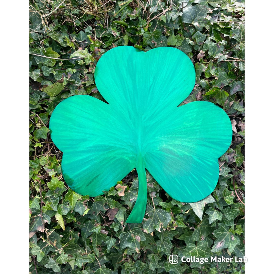 Shamrock Irish Cloverleaf Metal Wall Art Gift for Him Garden Art Plaque ...