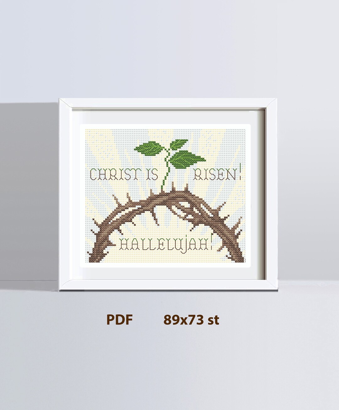 Christ is Risen!/cross-stitch Pattern/easter/pdf/instant Download - Etsy