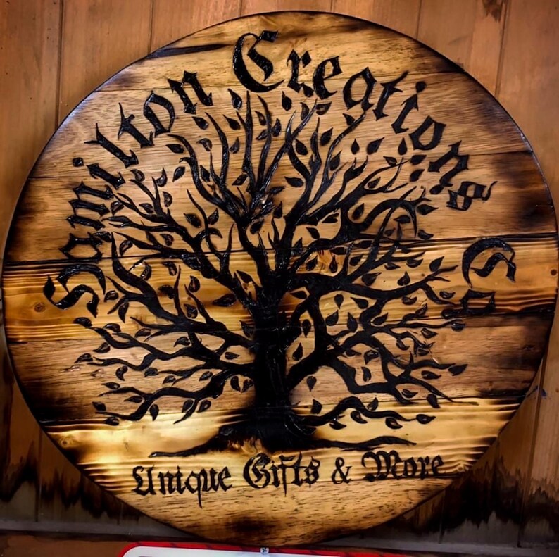 Personalized Wood Burned, Branded Signs - Etsy