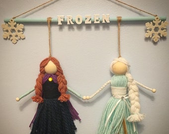 Elsa // Wall Weaving // Disney Inspiration Collection // Blue & White ...