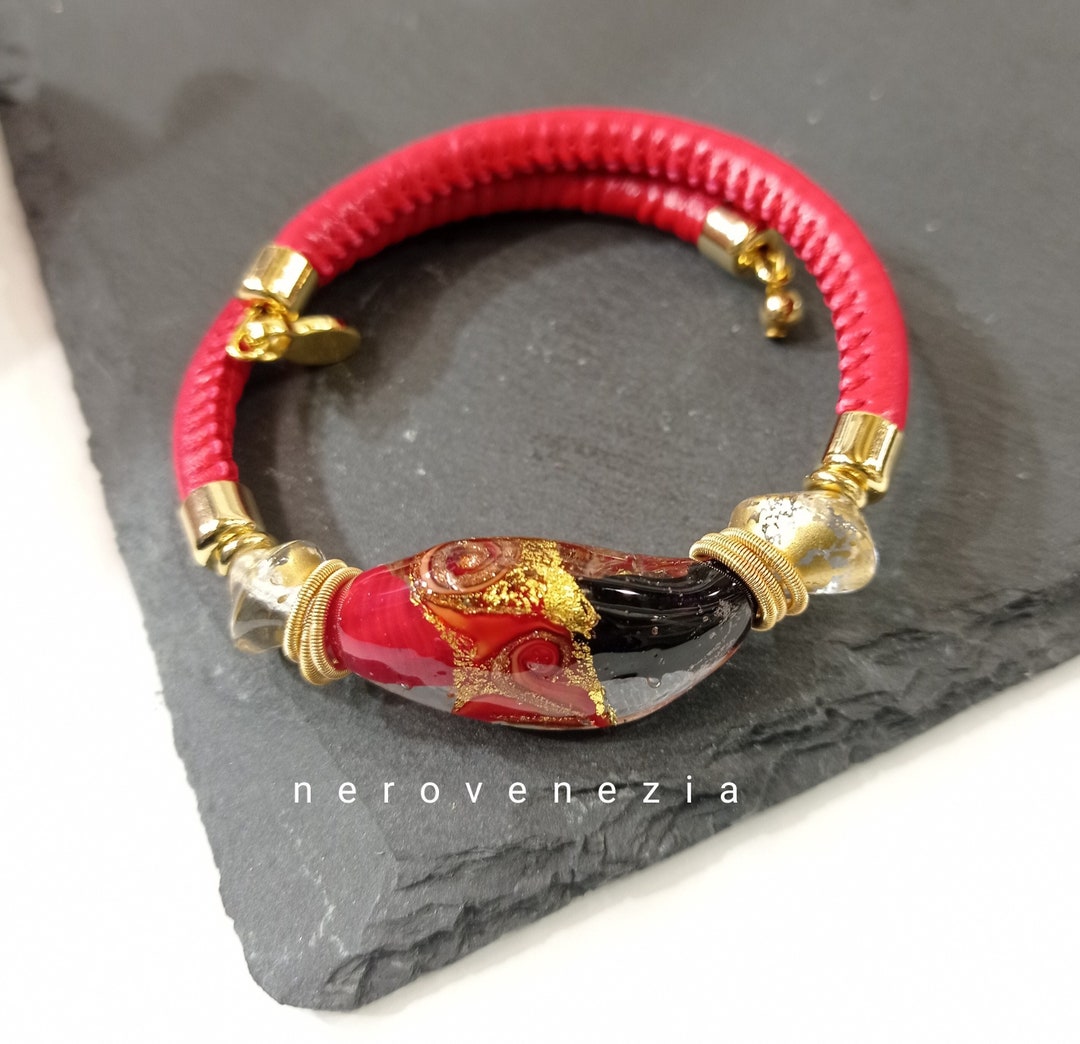 Murano Glass Bracelet - Murano Glass Bracelet - Etsy