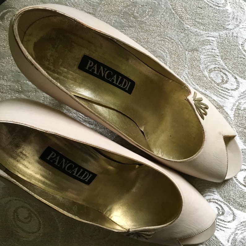PANCALDI Beige Open Toe Shoes - Etsy
