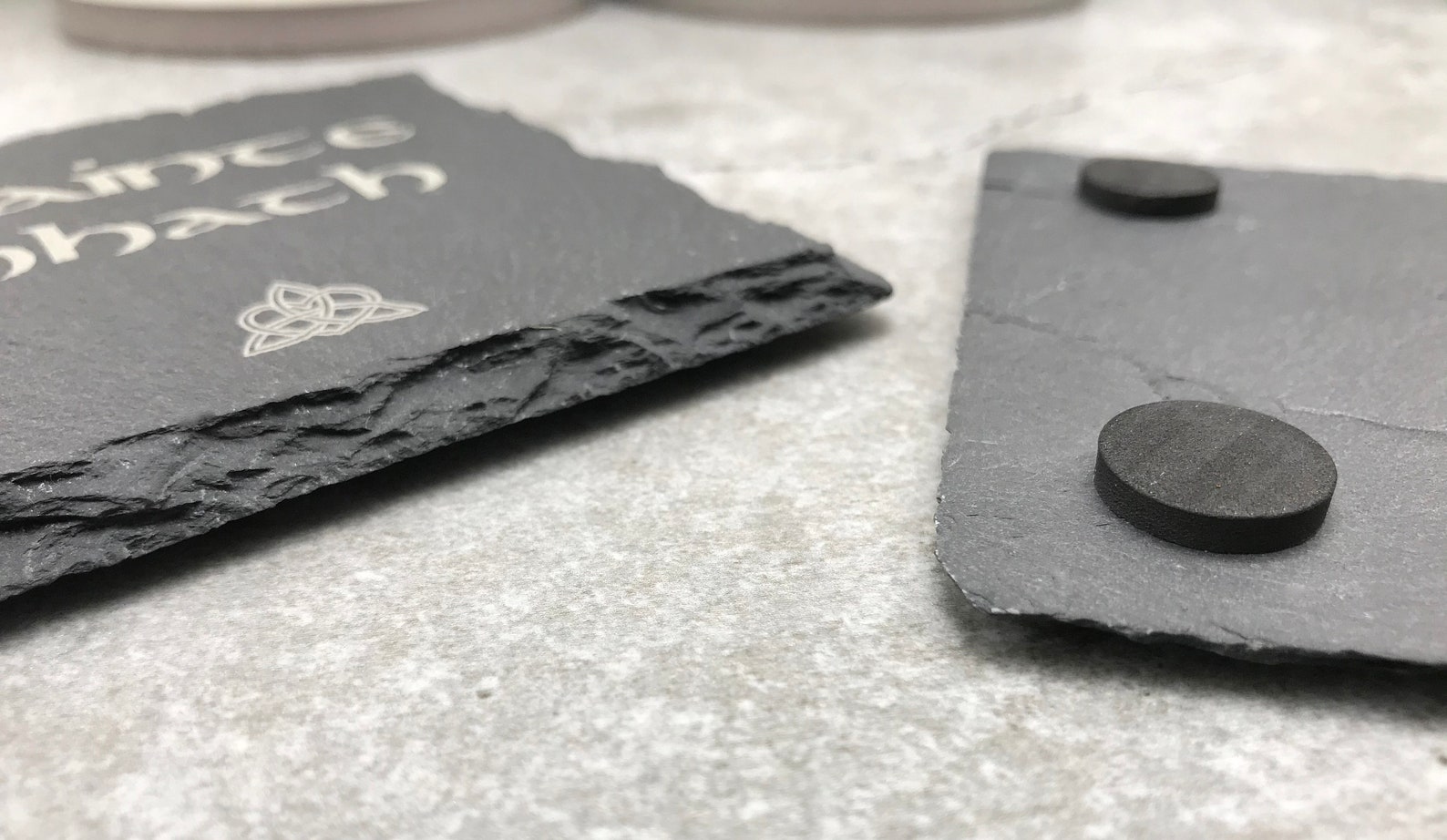 Slainte Slate Coaster Scottish Gaelic Cheers Outlander | Etsy