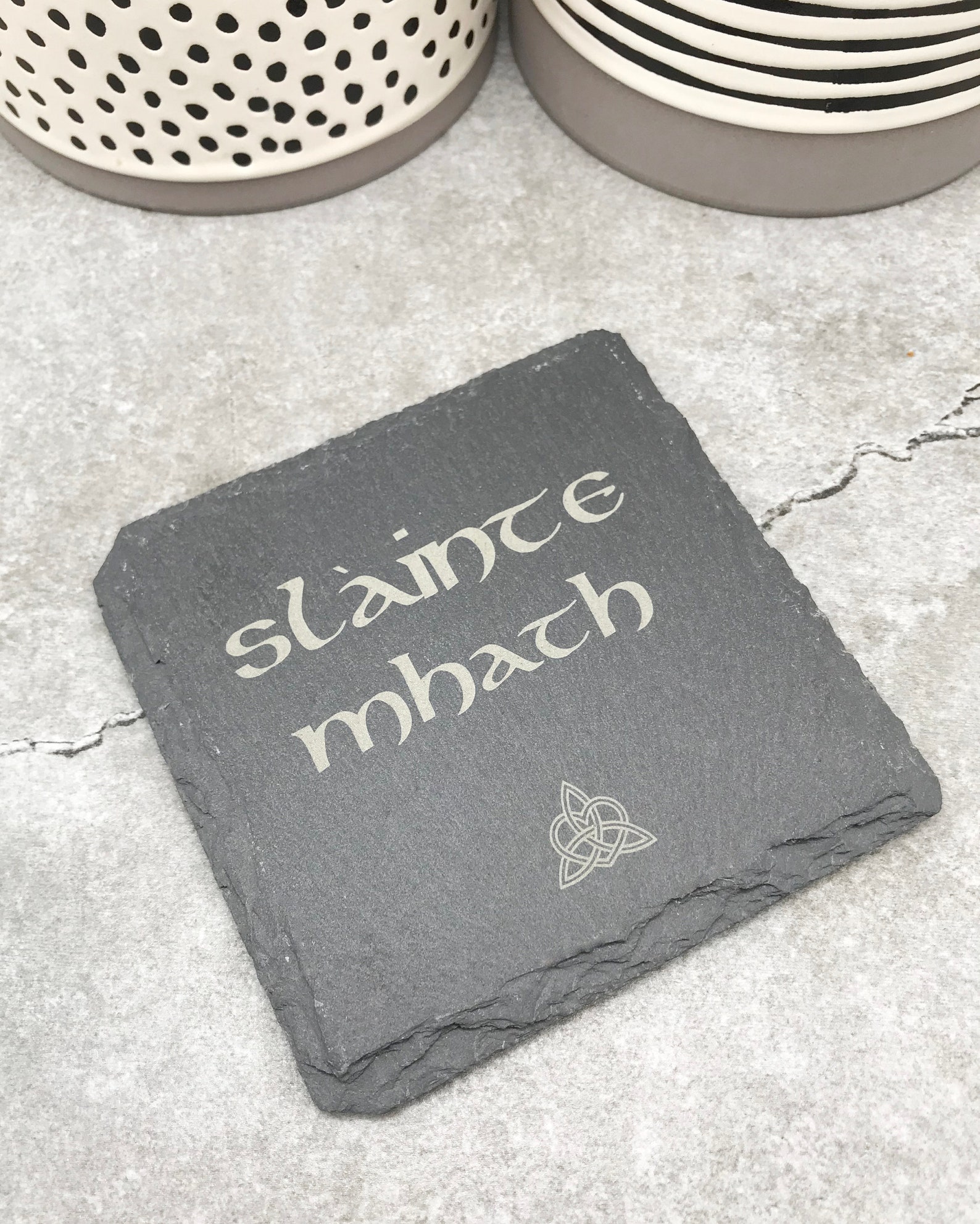 Slainte Slate Coaster Scottish Gaelic Cheers Outlander - Etsy UK