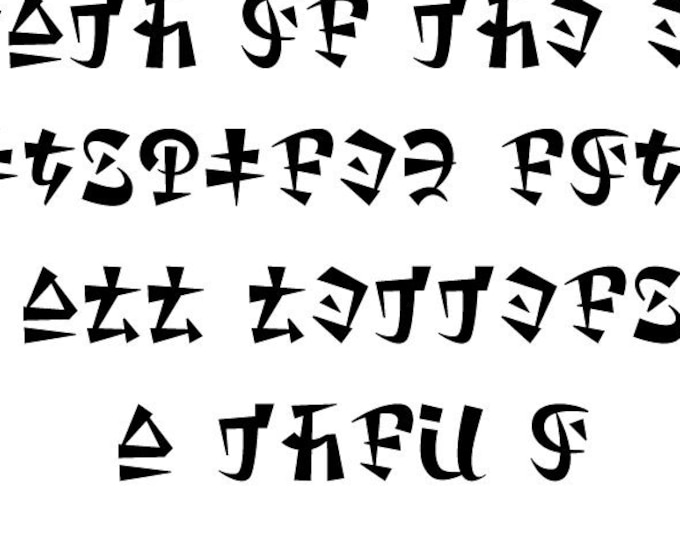 Legend of Zelda BOTW Inspired Hylian Font - Etsy