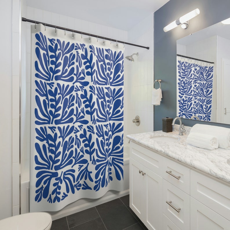 Henri Matisse Blue Inspiration Abstract Blue Art Shower - Etsy