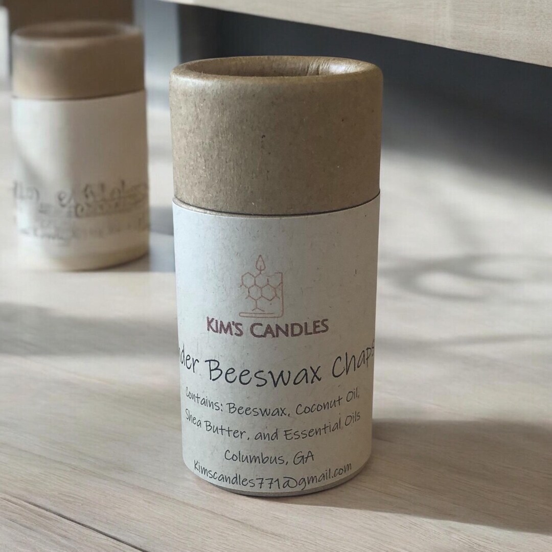Beeswax All Natural Chapstick Zero Waste Tube Lavender Scent - Etsy