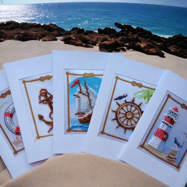 Embroidered Postcard - Etsy