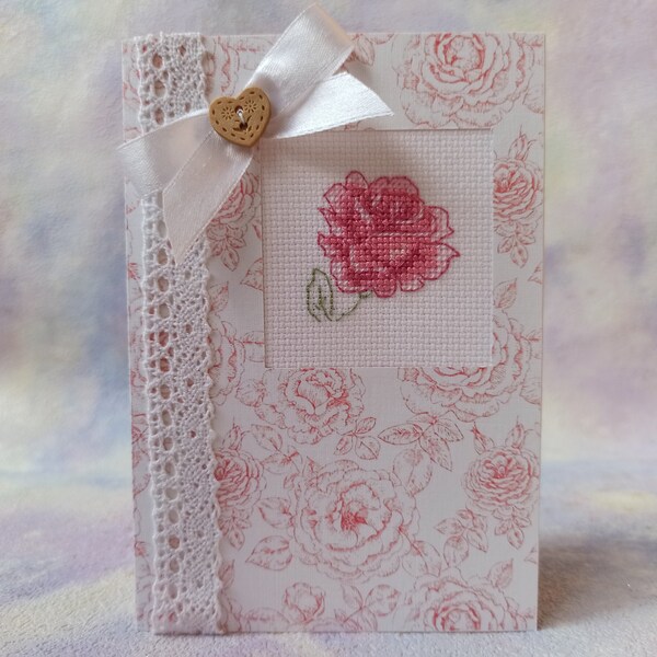 Embroidered Postcard - Etsy