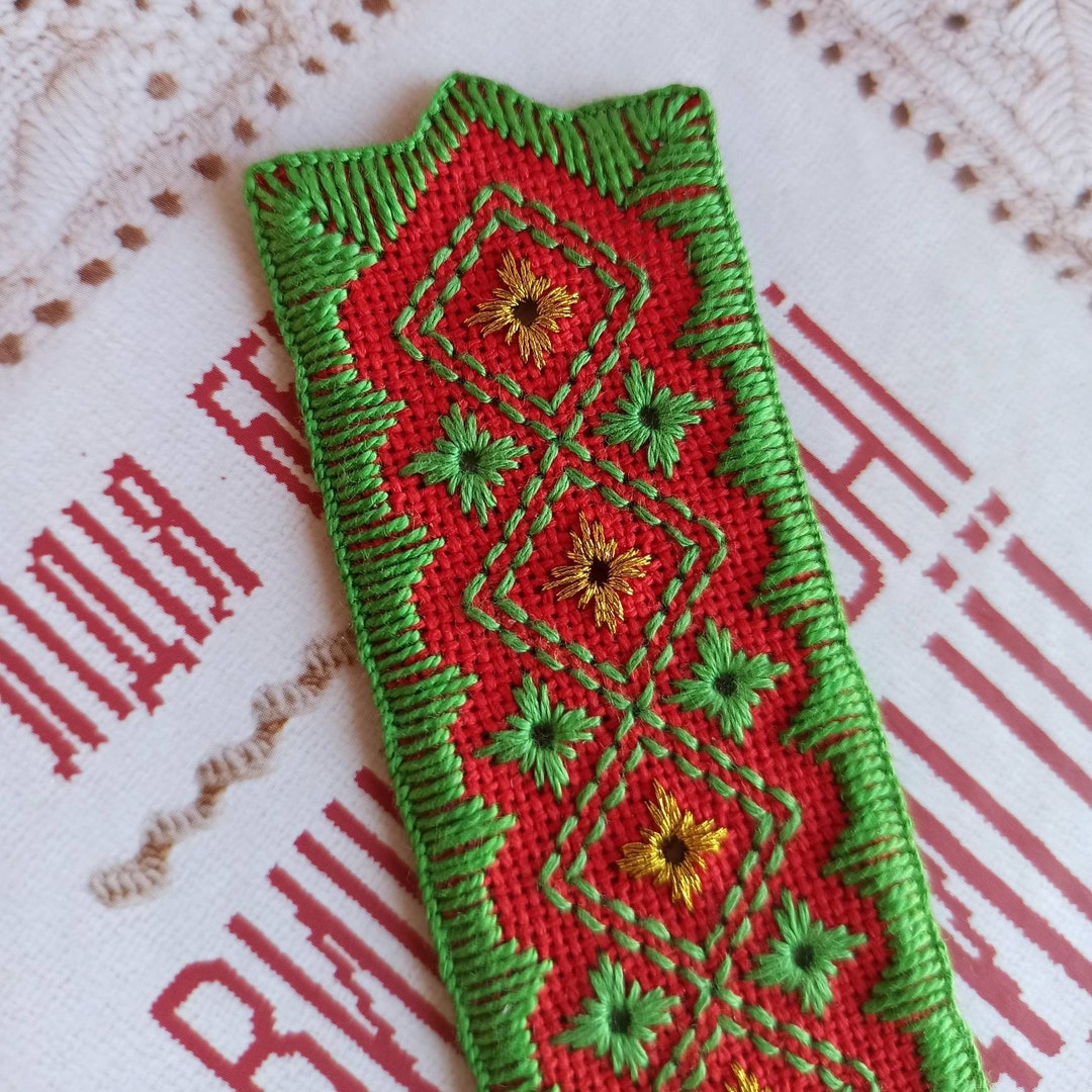 Bookmark for a Book With Hand-embroidered Hardanger Technique - Etsy