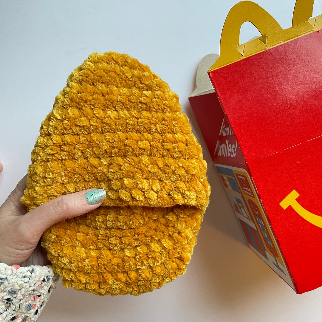 Giant Chicken Nugget, Chicken Nugget Plushie, Crochet Chicken Nugget ...