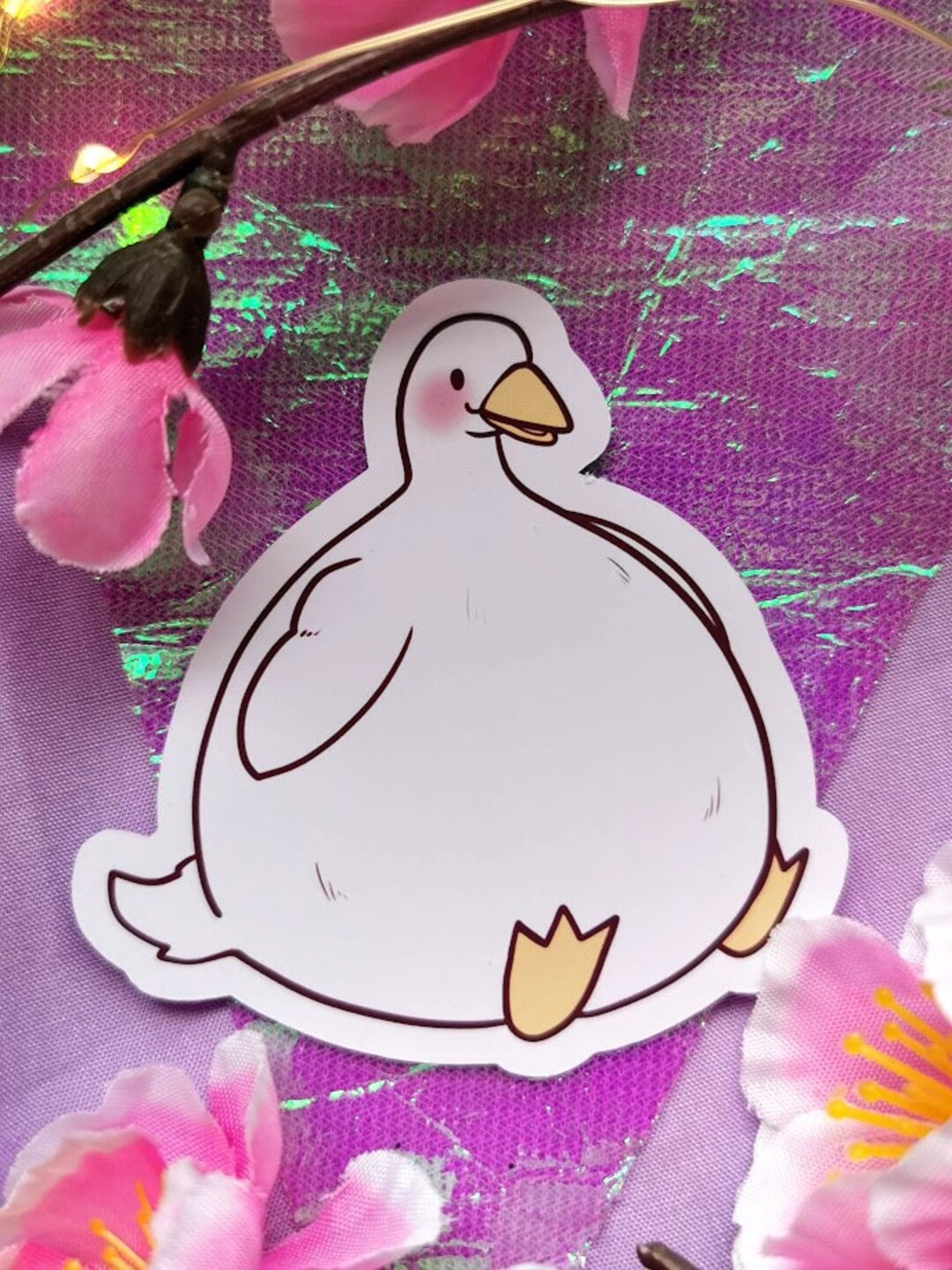Fat Goose Duck Meme Cute Animal Sticker - Etsy