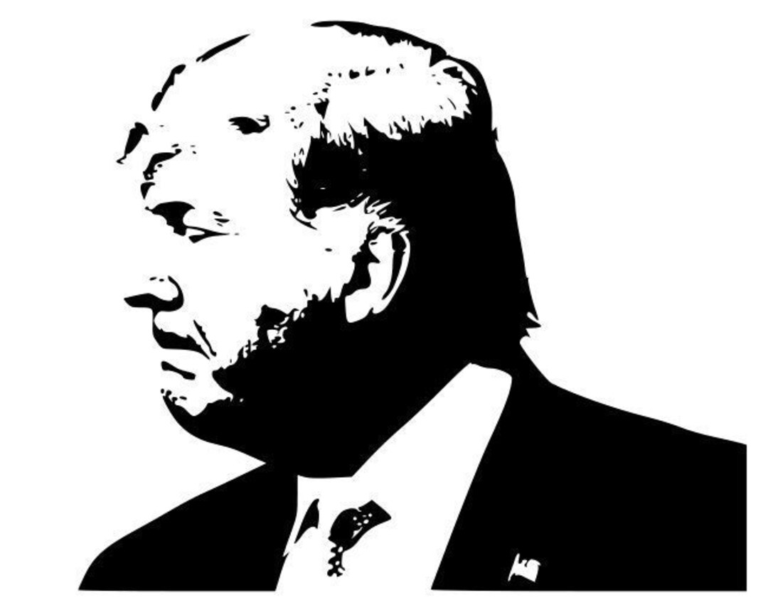 Donald Trump Silhouette - Etsy