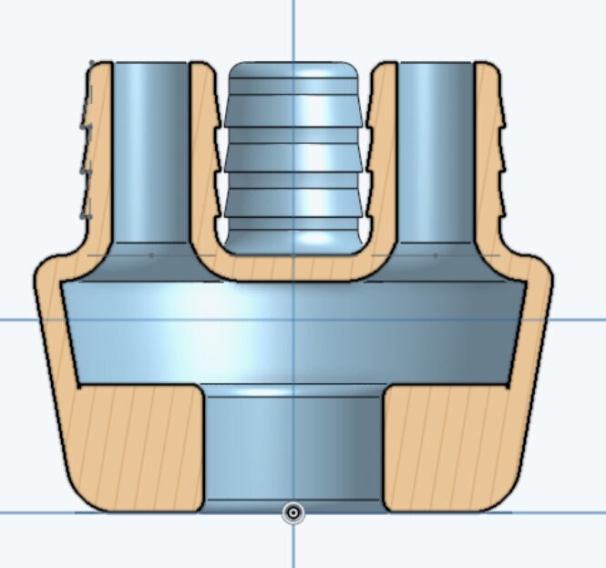 3D File 4-way Diverter Water Splitter 3/4 to 4x 1/2 Hydroponic - Etsy