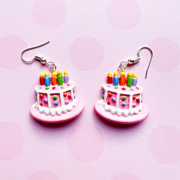 Cake Earrings - Etsy