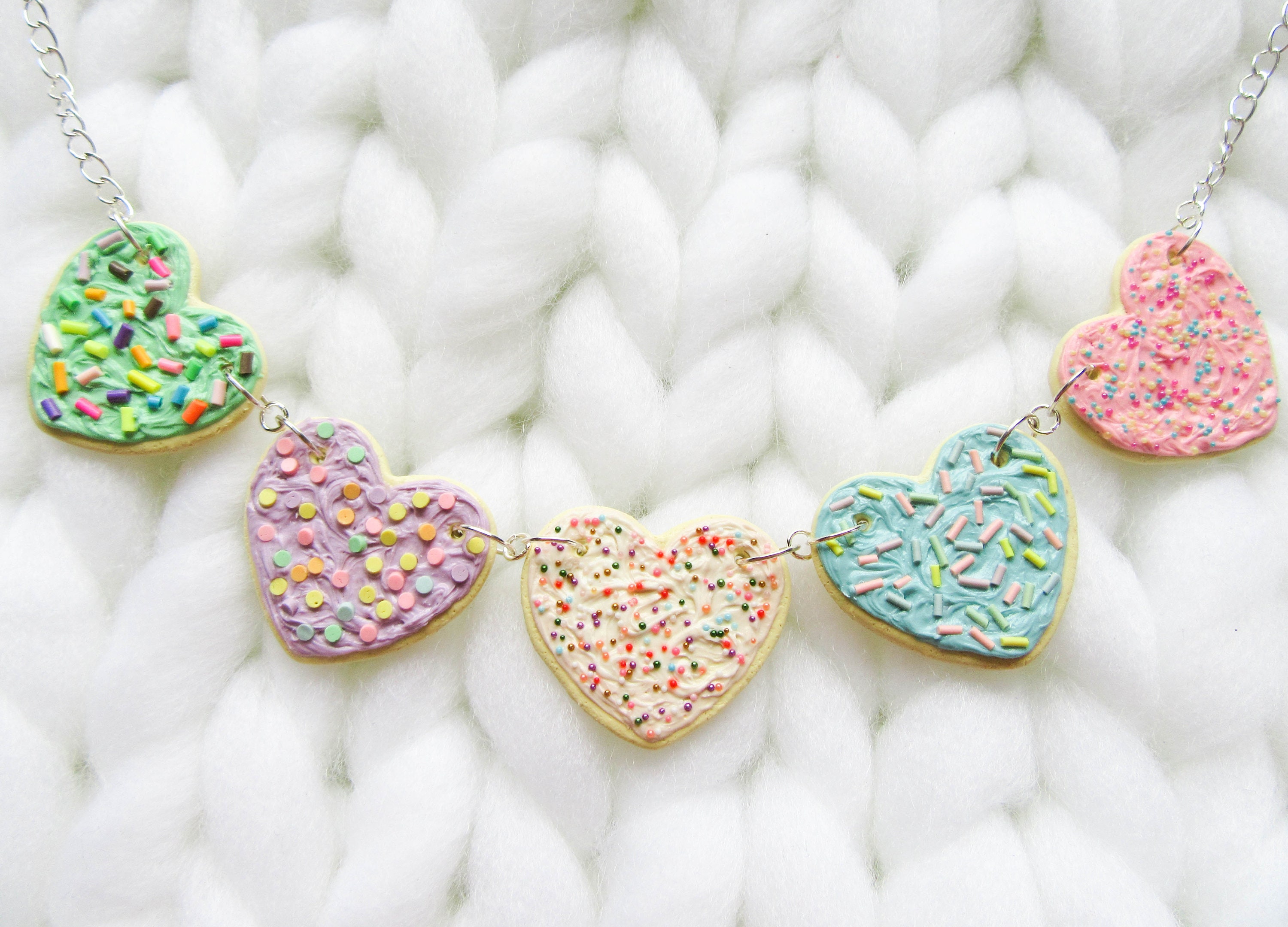 Sugar Cookie Necklace Cute Necklace Cookie Necklace Food - Etsy