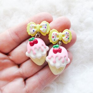 Ice Cream Cone Earrings, Ice Cream Earrings, Summer Earrings, Ice Cream ...