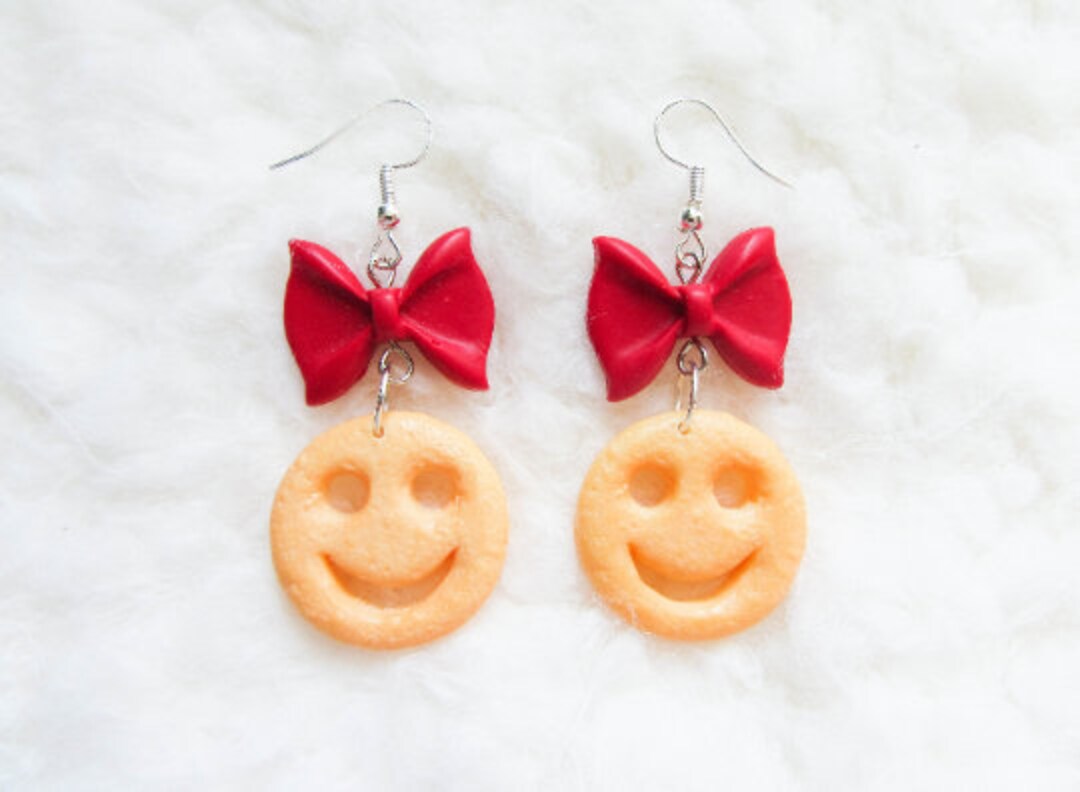Smiley Fry Earrings, Smile Fry Earrings, Smiley Face, Smiles, Smiley ...