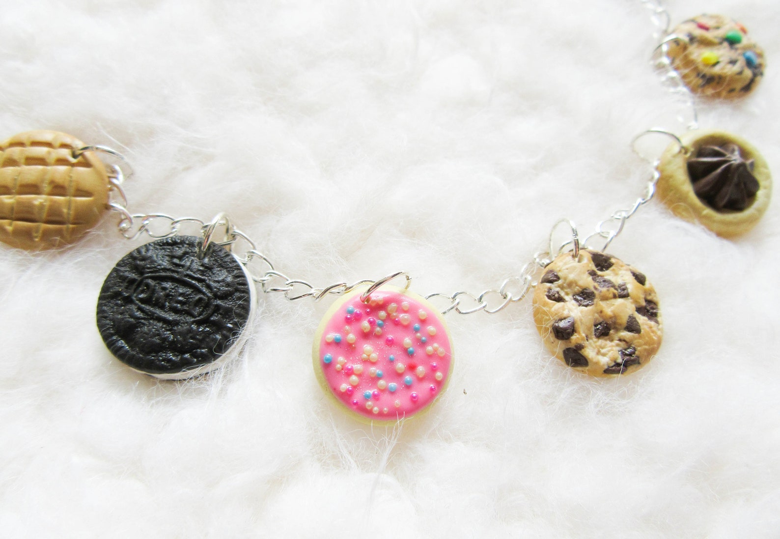 Cookie Bracelet, Cute Bracelet, Food Bracelet, Polymer Clay, Food ...