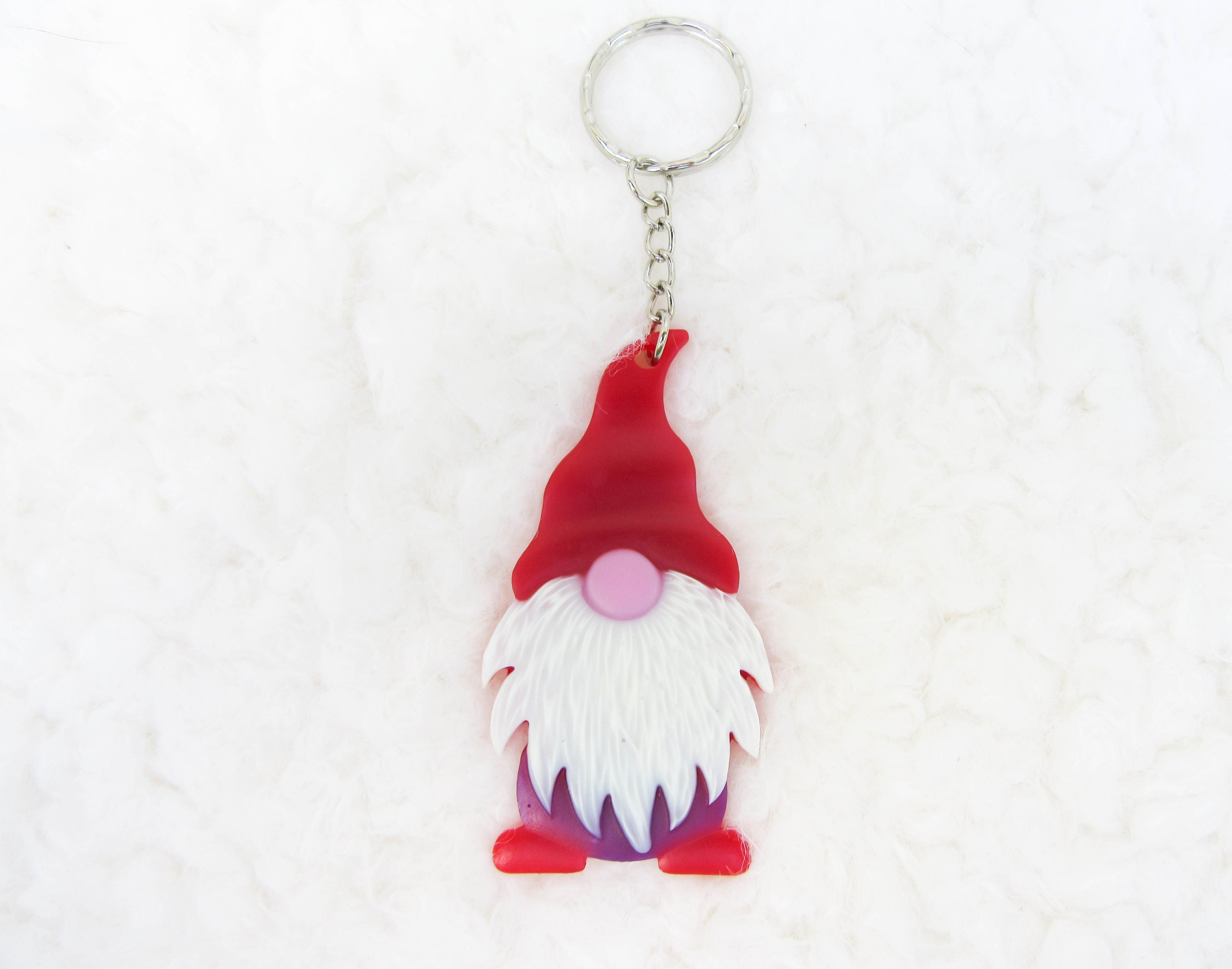 Resin Gnome Keychain Gnome Keychain Gnome Resin Keychain - Etsy