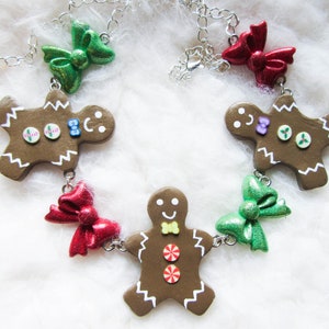Gingerbread Man Necklace, Gingerbread Men, Christmas Necklace ...