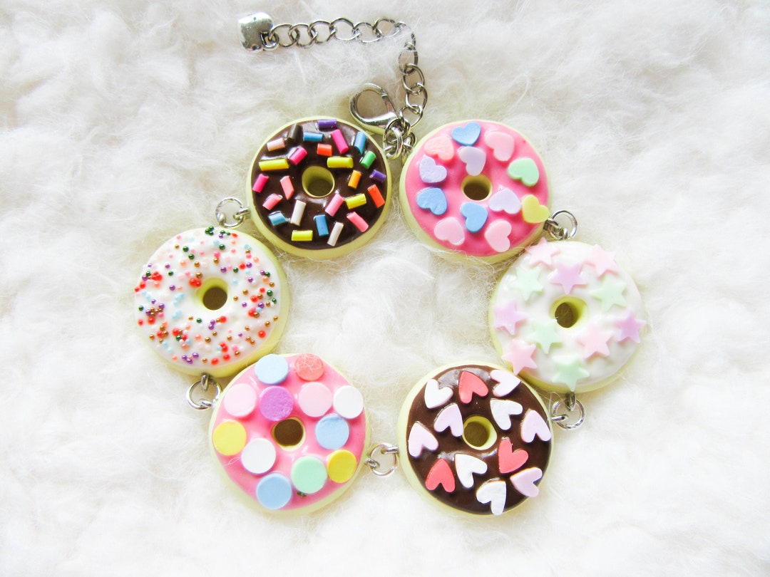 Donut Bracelet Doughnut Bracelet Cute Bracelet Kawaii - Etsy