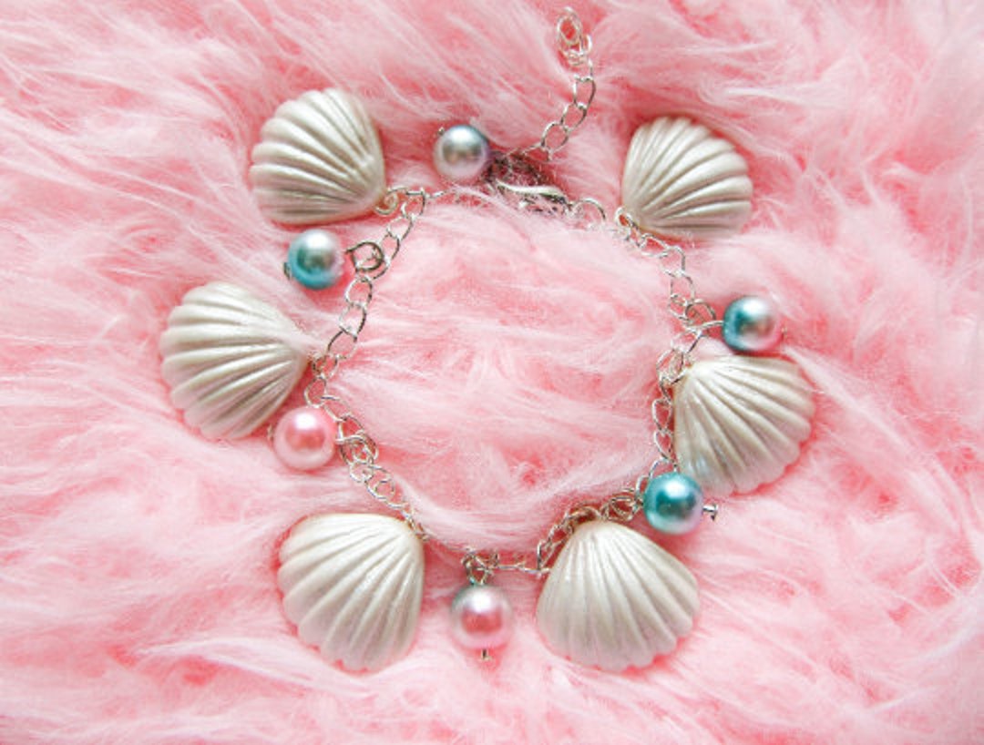 Mermaid Bracelet Seashell Bracelet Shell Bracelet Pearl - Etsy