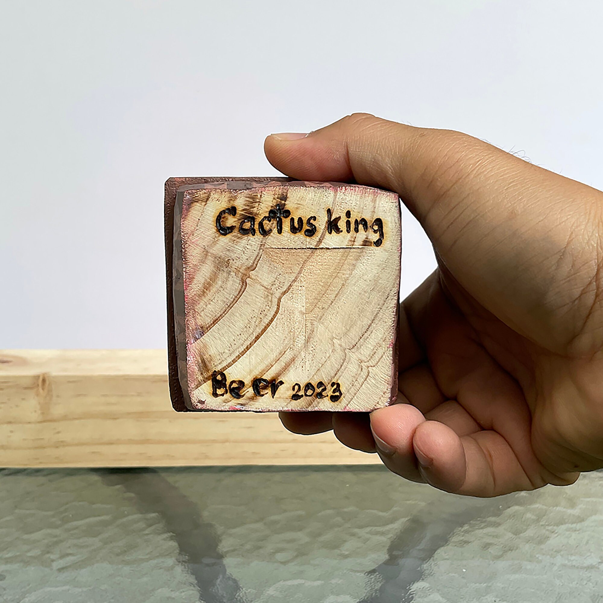 Cactus King Wood Figurine and Toy Carving for Art Collector and Decoration. - Etsy