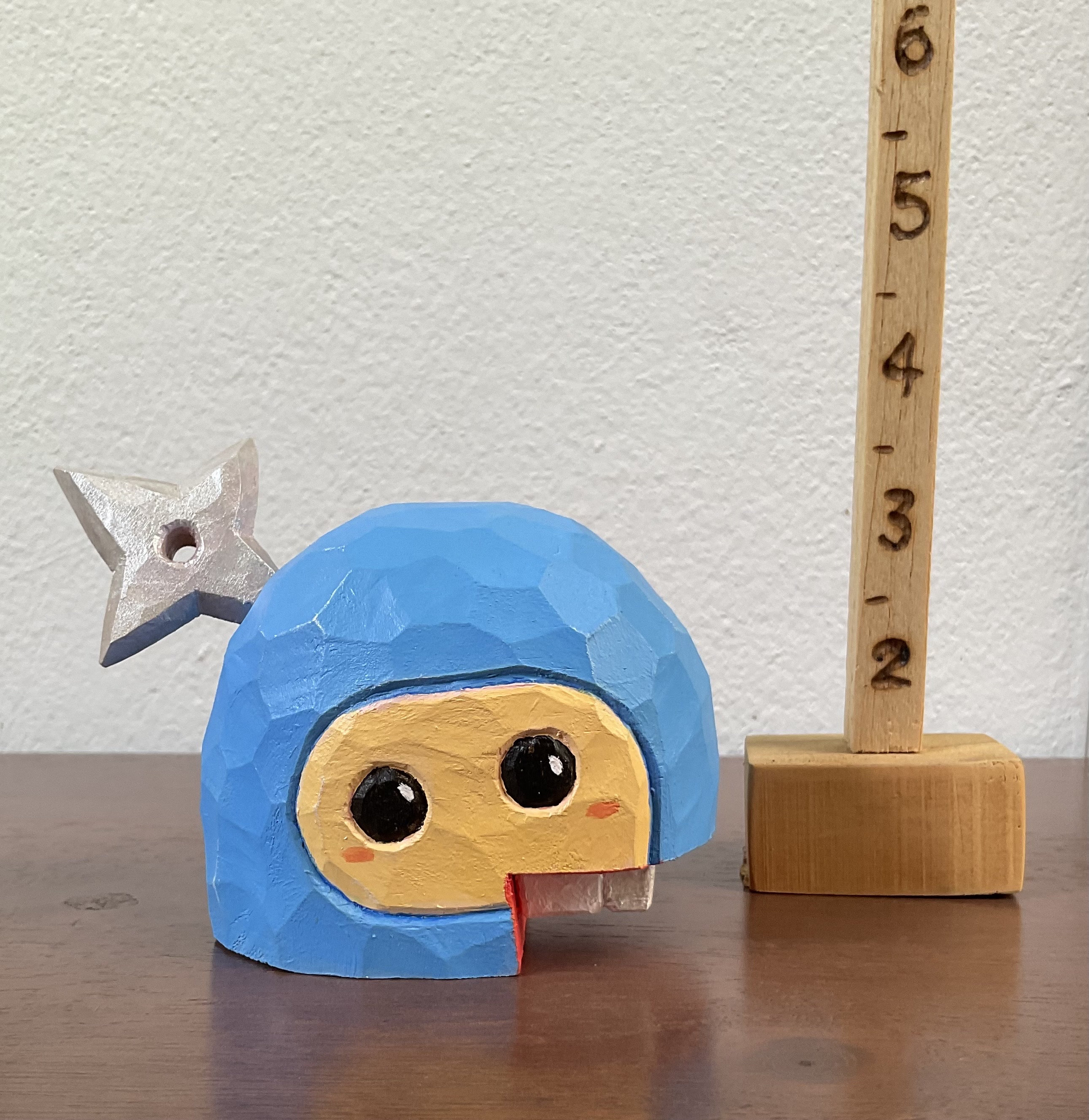 Ninja Boy Wood Figurine and Toy Carving for Art Collector and ...