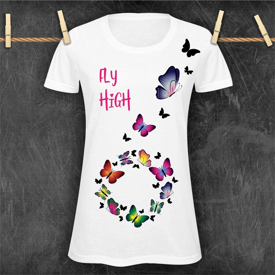 FLY HIGH BUTTERFLIES Svg Png Jpg Digital Files Vector Art for Cutting ...