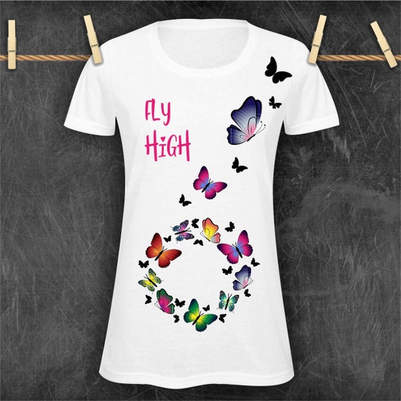 FLY HIGH BUTTERFLIES Svg Png Jpg Digital Files Vector Art for | Etsy