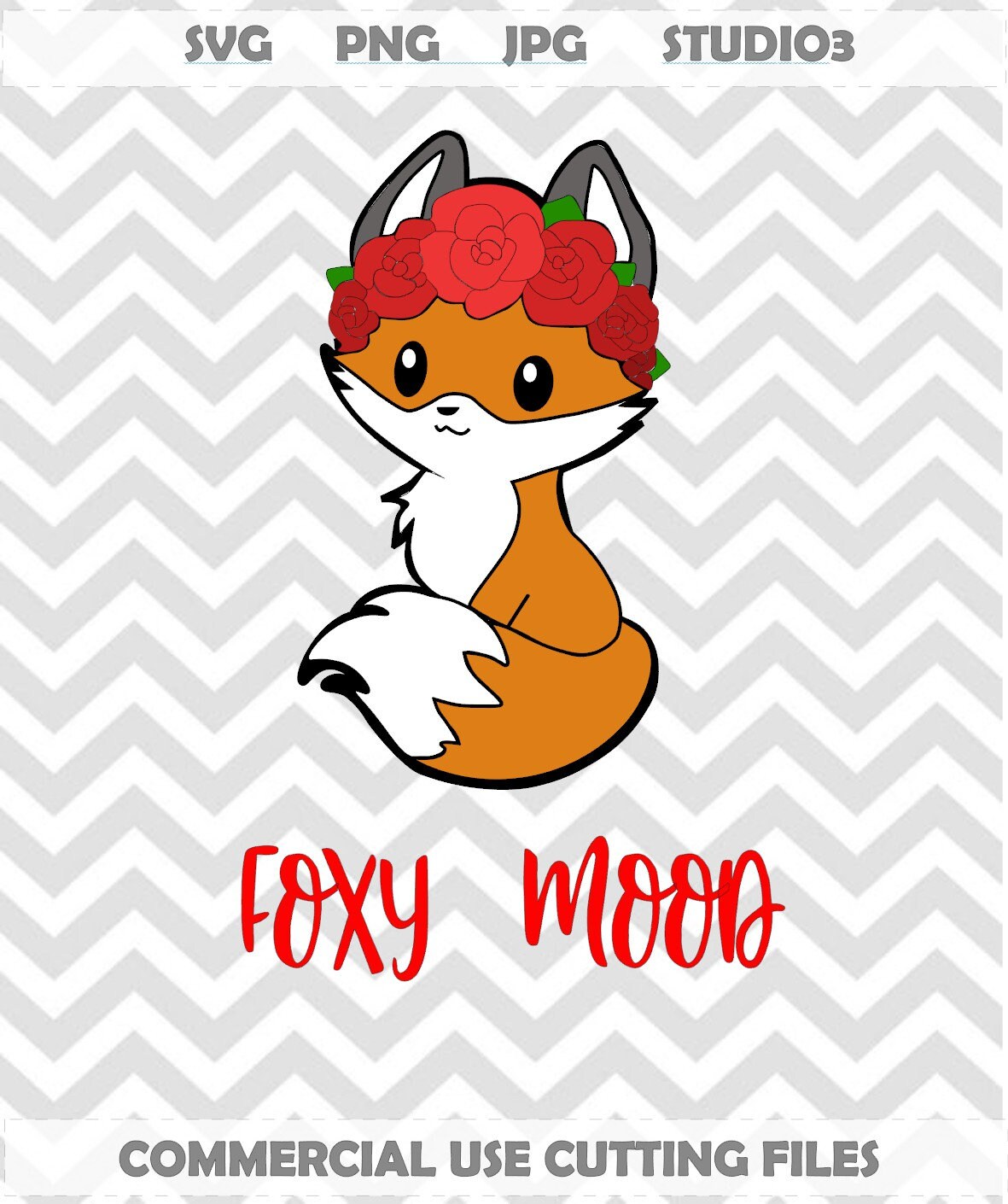 FOX FOXY MOOD Svg Png Jpg Digital Files Vector Art for Cutting - Etsy