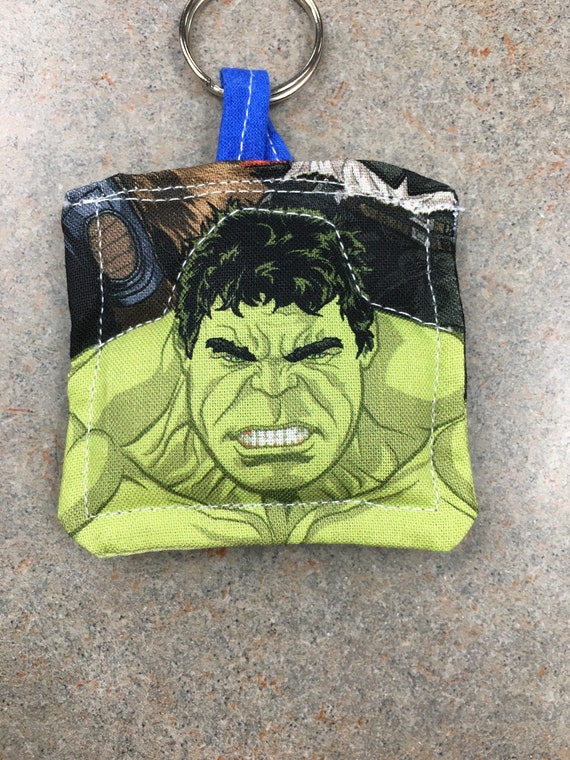 Hulk Bruce Banner Quilted Handmade Keychain Civil War MCU | Etsy