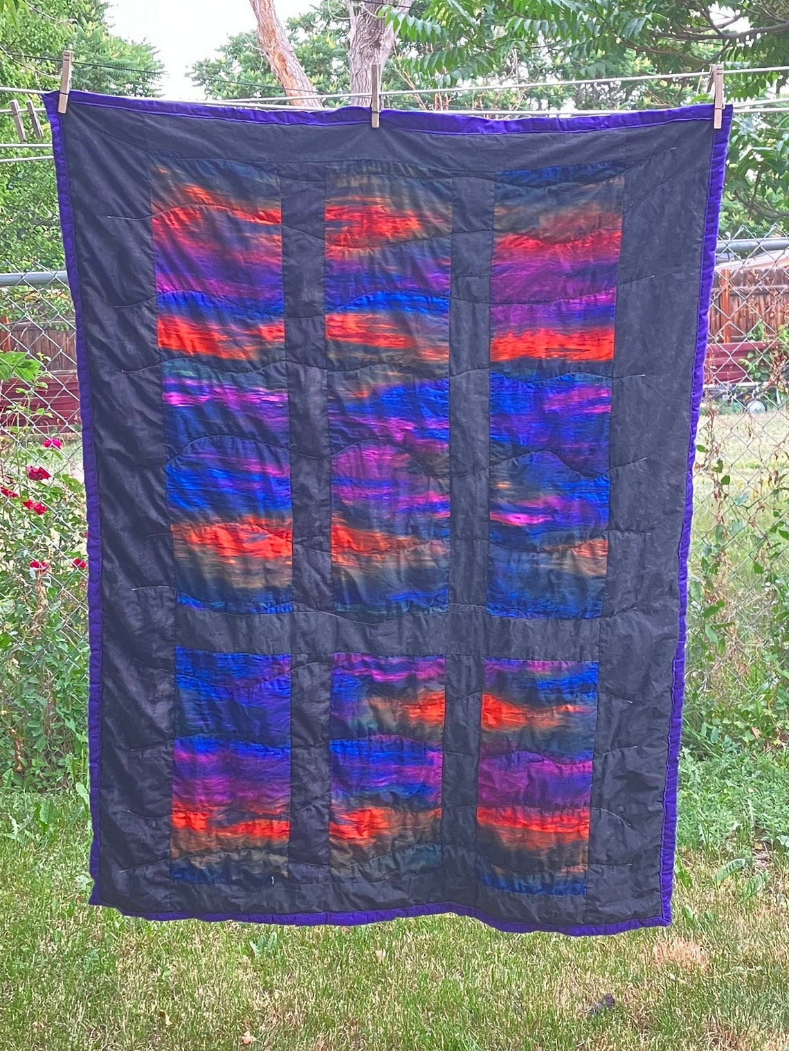 Sunset Sunrise Window Throw Lap Sofa Quilt Handmade Quilted - Etsy