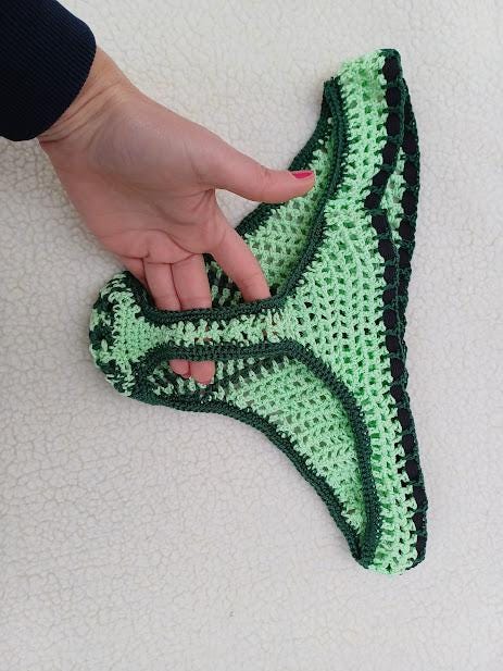 Mens Mesh Briefs Swimwear Mens Swim Trunks Crochet Cotton Briefs for ...