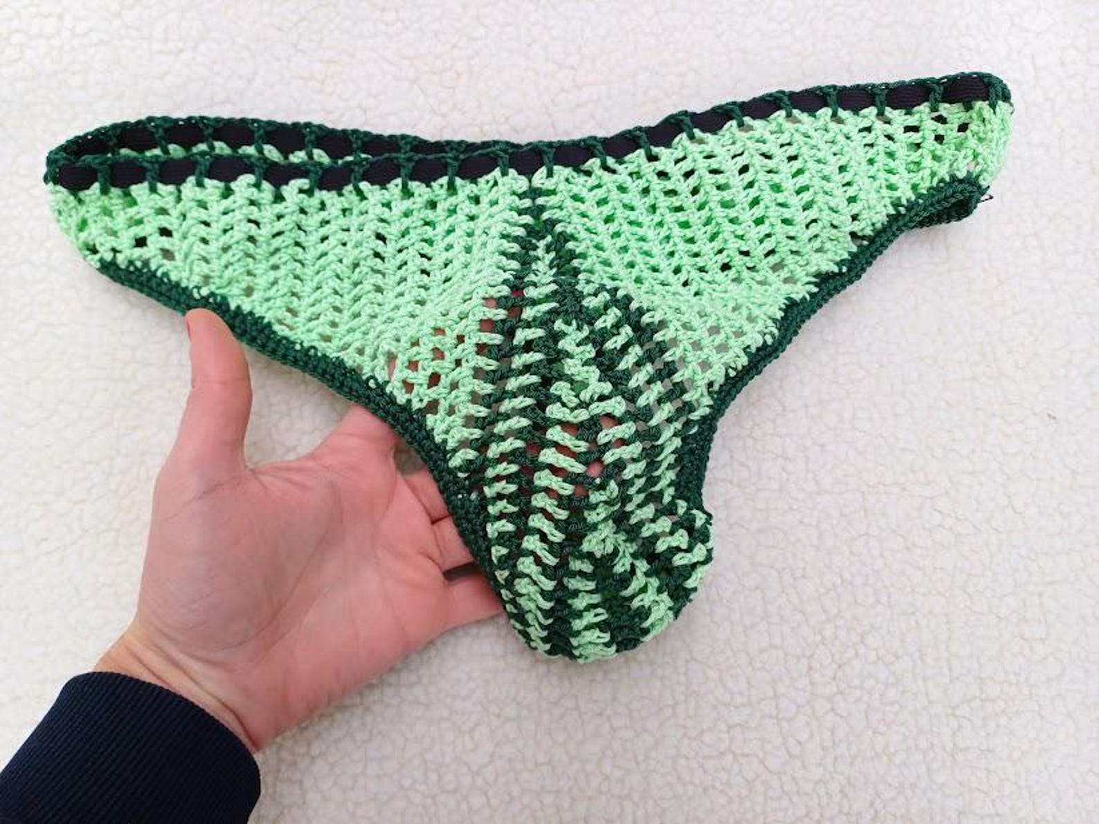 Mens Mesh Briefs Swimwear Mens Swim Trunks Crochet Cotton Briefs for ...